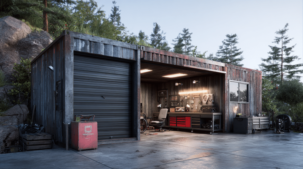 14 Creative Shipping Container Garage Ideas - Jack Cooper
