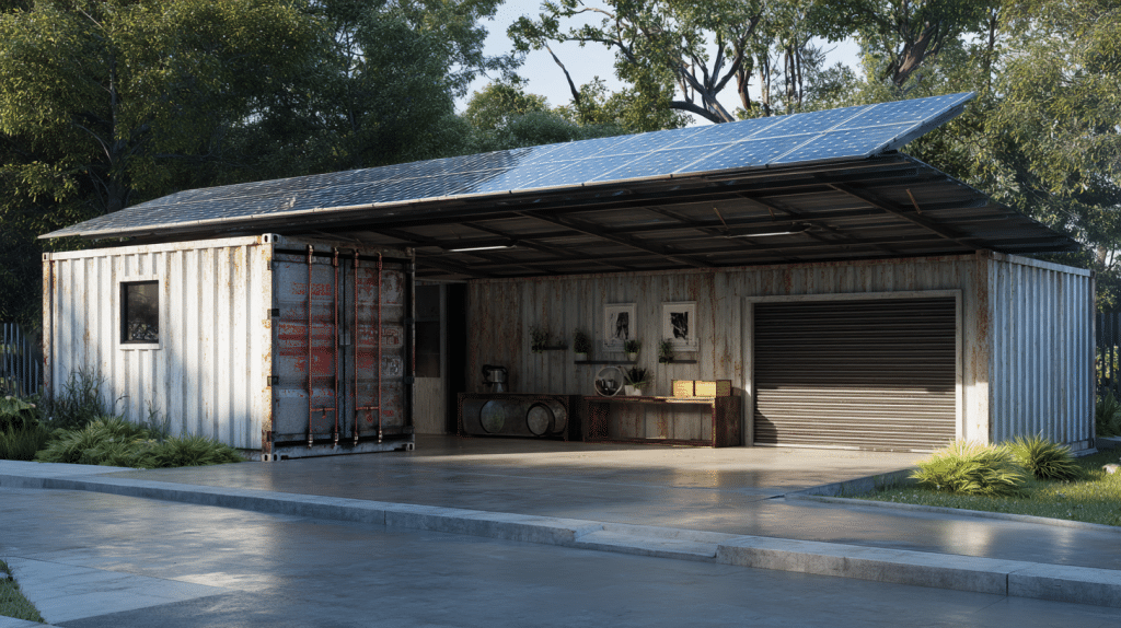14 Creative Shipping Container Garage Ideas - Jack Cooper