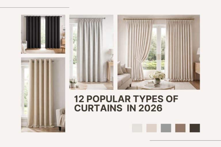 12 Popular Types of Curtains: Interior Designers Recommend Curtains in ...